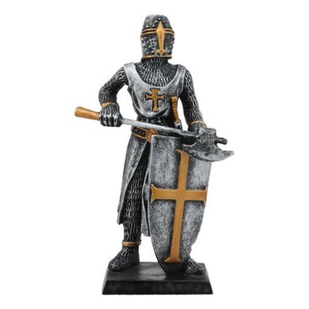 Ebros Gift Medieval Knight Crusader Axeman Dollhouse Miniature Figurine ...