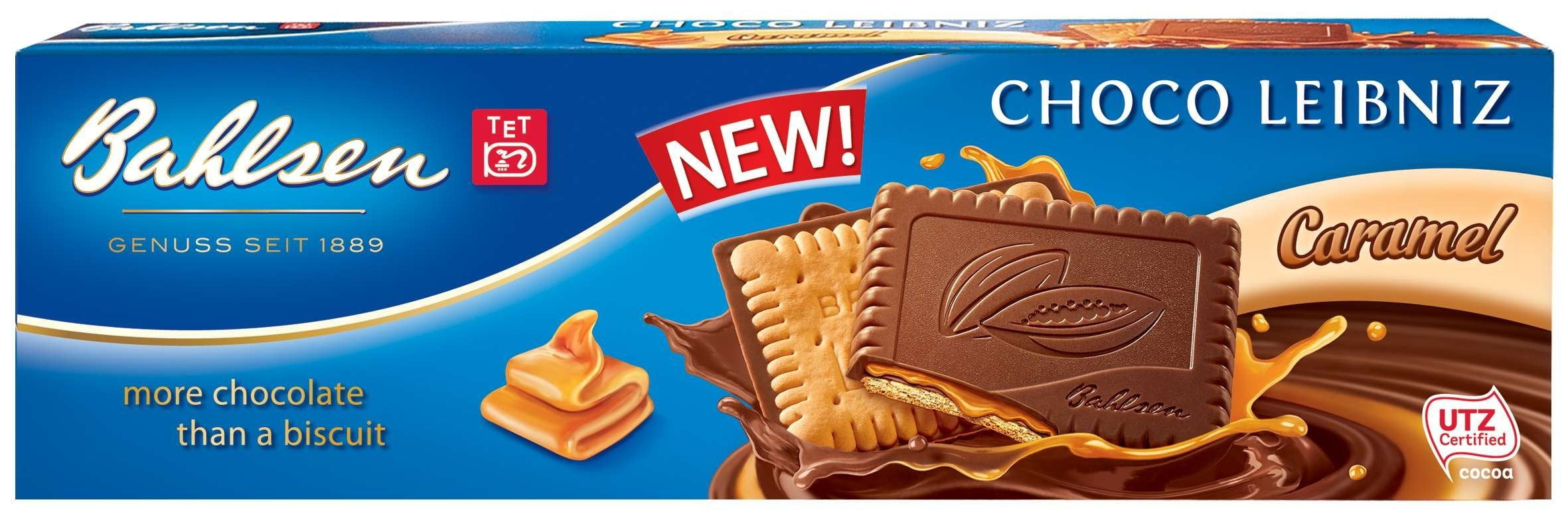 Bahlsen Choco Leibniz Caramel Butter Biscuit Cookies Pack of (3 ...
