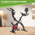 HAPBEAR Folding Exercise Bike Magnetic Foldable Stationary Bike, 3 in 1 ...