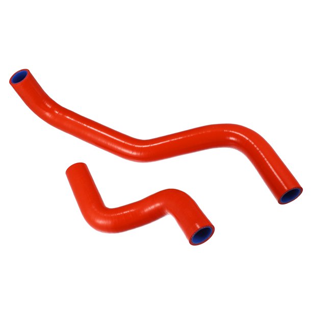 2 Pcs Red Silicone Radiator Coolant Hose Pipe Tubing Fit for Toyota ...