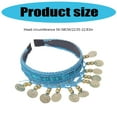 Gold Coin Fringed Headband Hair Accessory for Dance Perfomrances and ...