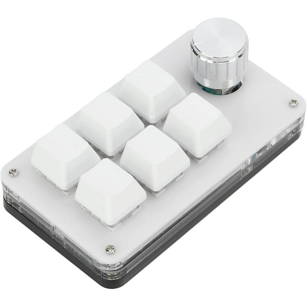 Wekity 6 Key Gaming Keyboard, Type C USB Wired Gaming Keypad with Knob ...