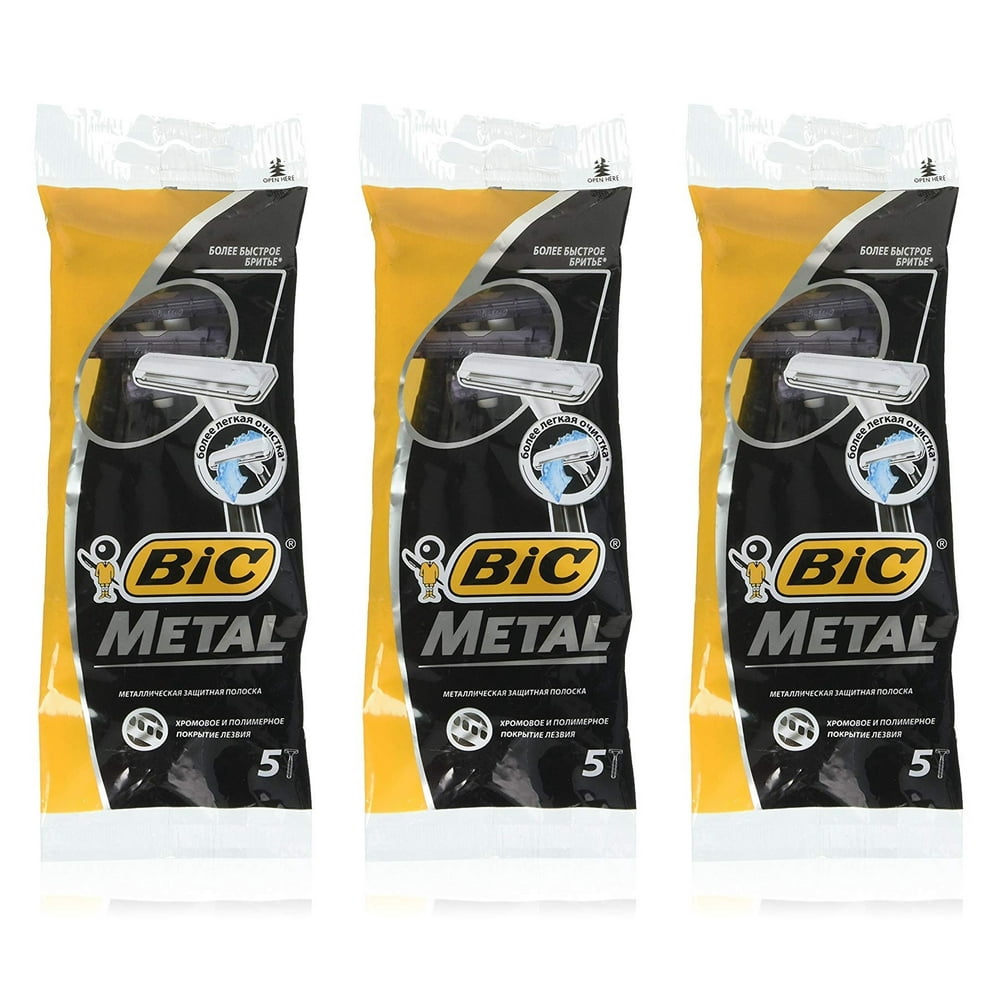 Bic Metal Bar Disposable Razor, 15 Count - Walmart.com - Walmart.com