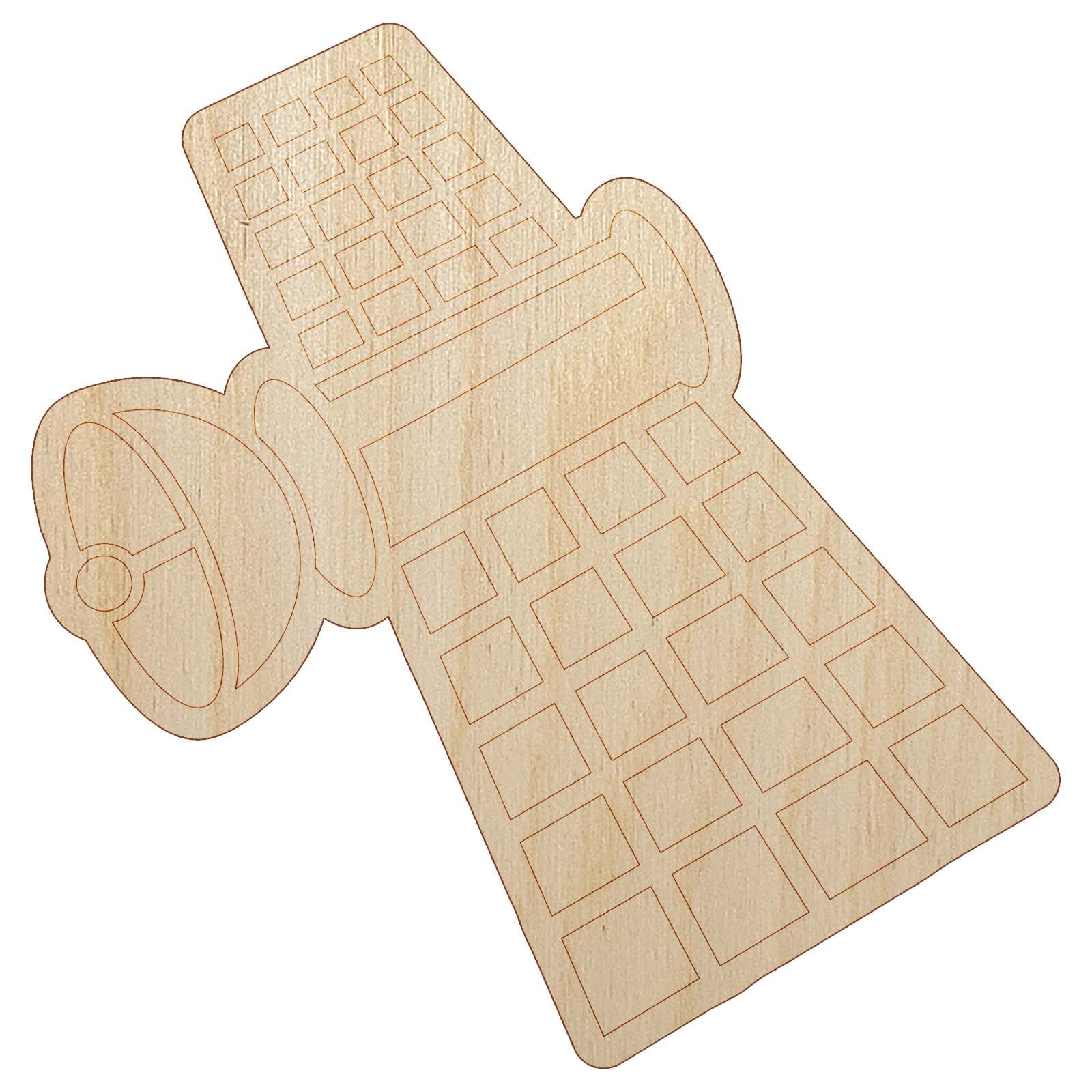 Artificial Satellite Orbiting Space Wood Shape Unfinished Piece Cutout ...