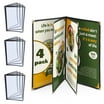 WeChef 8.5x11 Double-Sided Clear Vinyl Menu Covers, 2 View, Top Loading ...