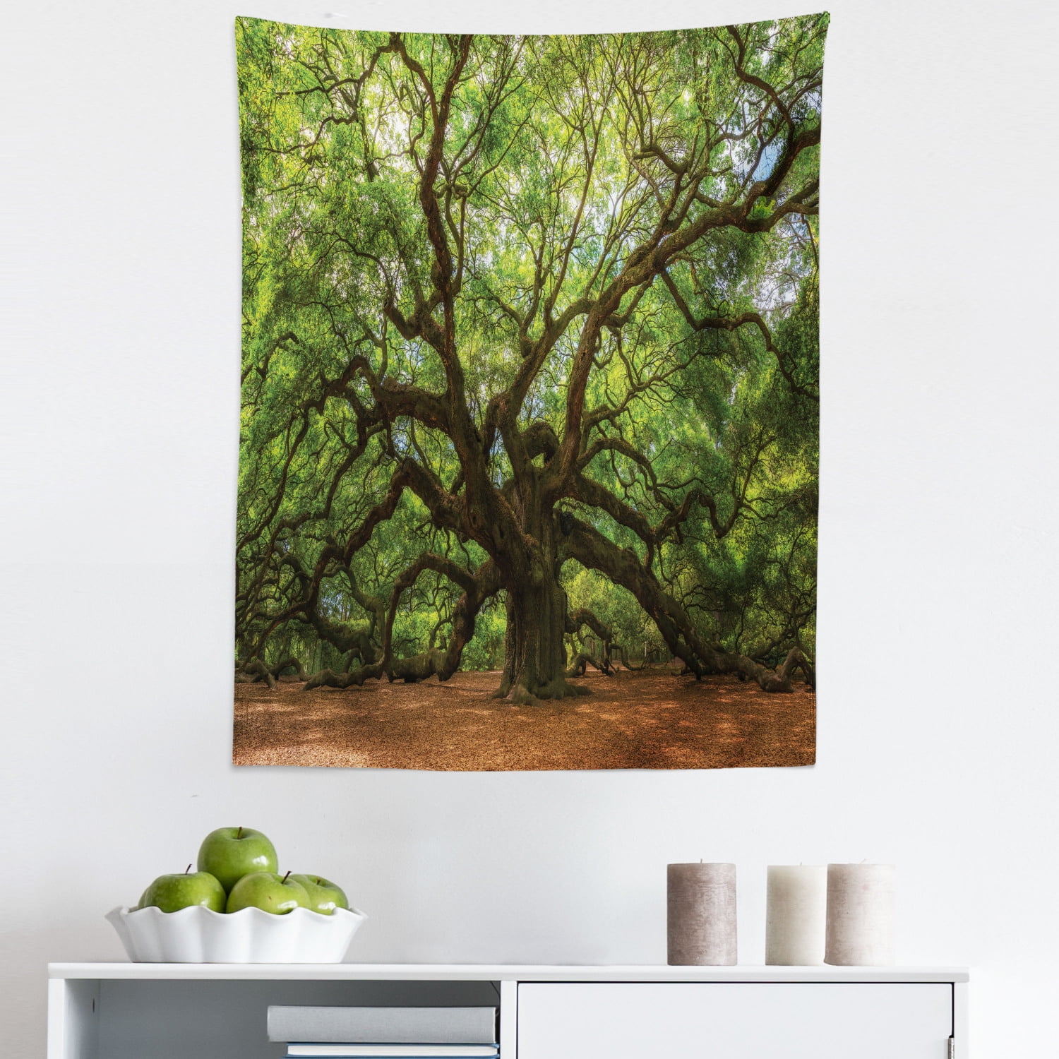 Trees Tapestry, Picture of Old Angel Oak in South Carolina Growth ...