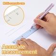 Uxcell 2pcs Metal Straight Ruler 6/12 Inch(15/30cm) Metric Aluminum ...
