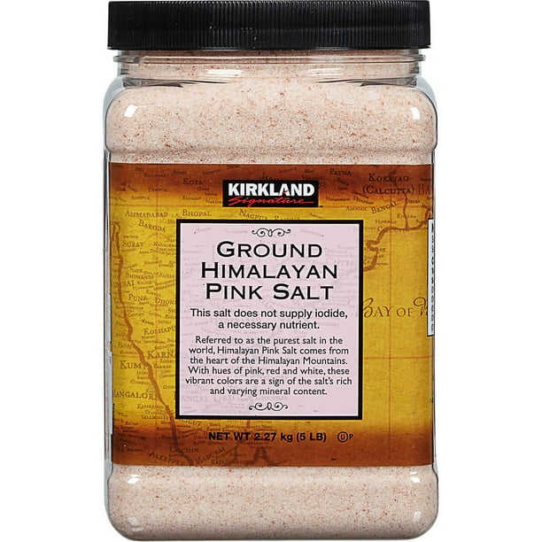 Kirkland Signature Ground Himalayan Pink Salt, 5 lbs - Walmart.com