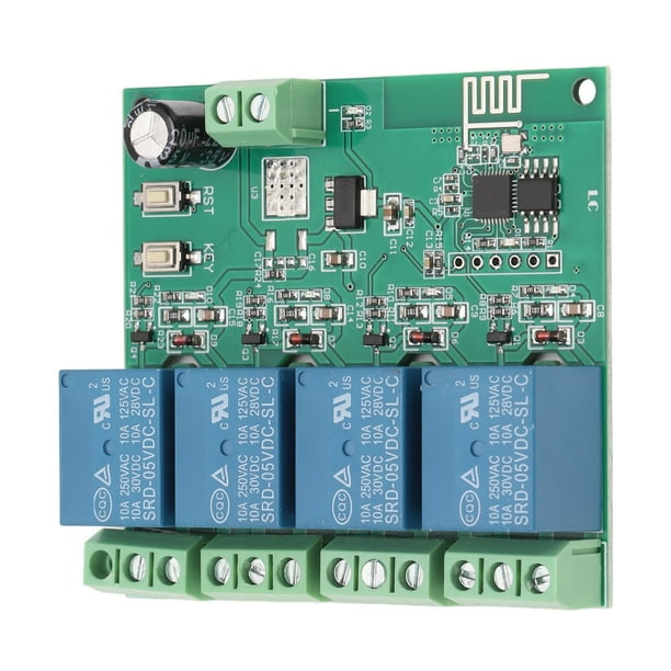 WiFi Control Quad Relay Board ESP8266 4 Channel PCB Relay Module ...