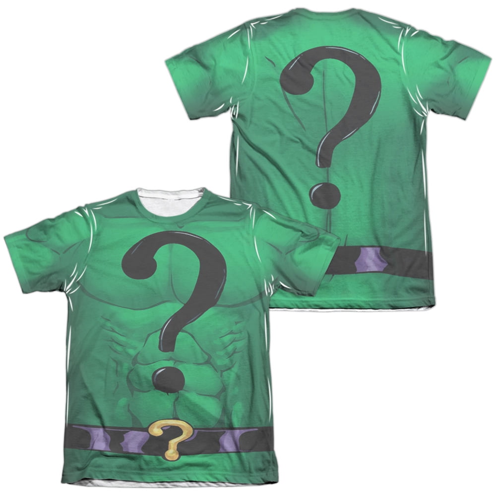 Batman - Riddler Uniform (Front/Back Print) - Short Sleeve Shirt - XXX ...
