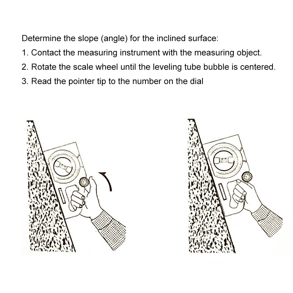 Buy JUNTEX Slope Measuring Bevel Protractor Angle Level Declinometer ...