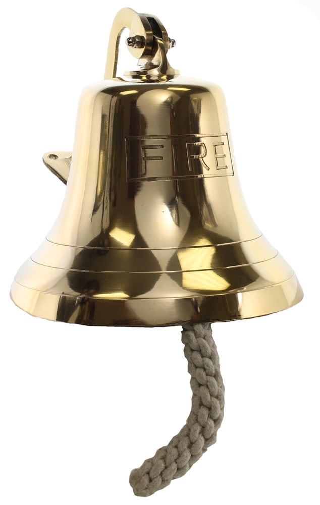 10" FIRE BELL - Fireman Truck Alarm - SOLID BRASS BELLS - Walmart.com