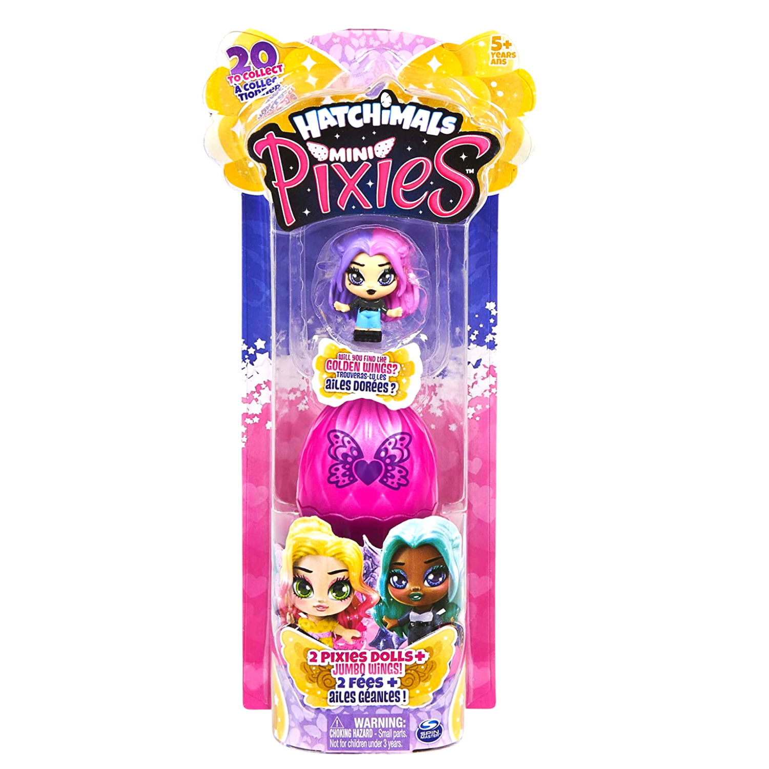 Hatchimals Mini Pixies Collectible Figures Design May Vary with Glow in ...