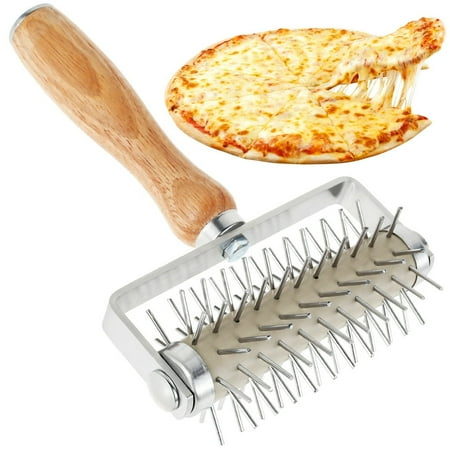 EIMELI Pizza Dough Docker Pastry Roller with Spikes Pizza Docking Tool ...