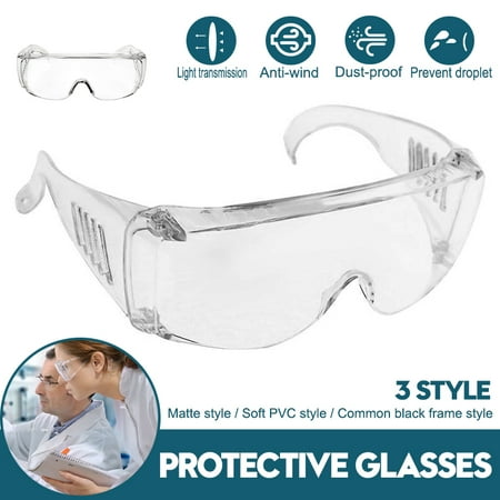 Universal Medical Safety Goggles ,Adjustable Strap Eye Protective Safety Glasses Transparent ...