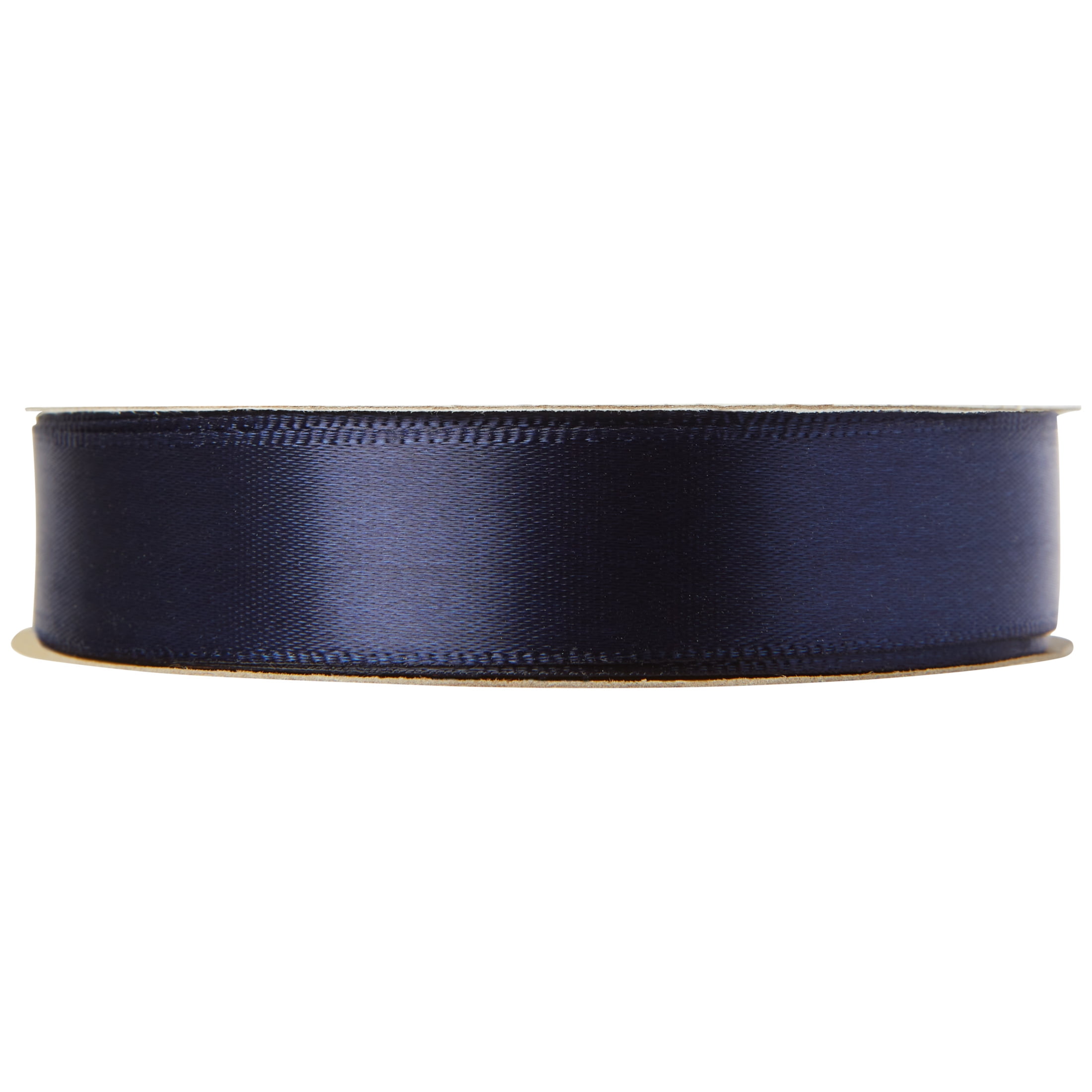 Offray Ribbon Navy Blue 5 8 inch Single Face Satin Polyester Ribbon 18 ...