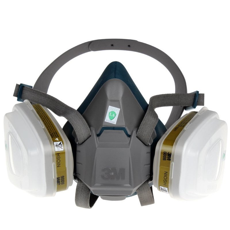 Media máscara de protección respiratoria para productos químicos, gases ...