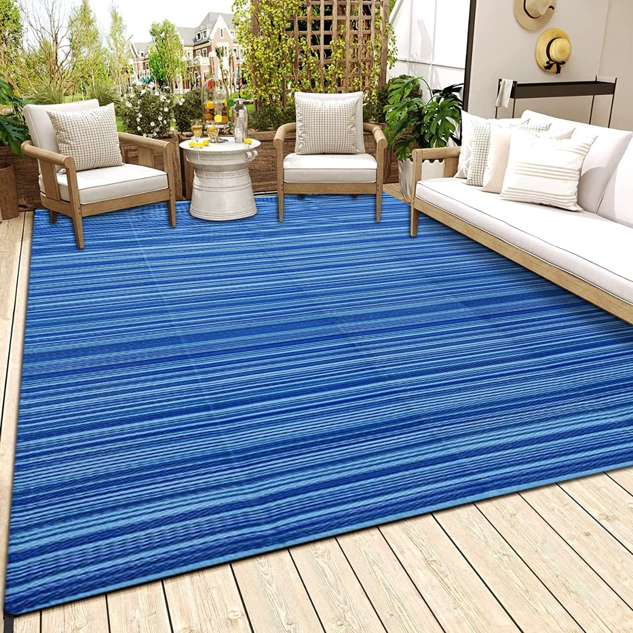 NAQSH Outdoor Indoor Plastic Rug - Foldable Reversible Outdoors ...
