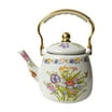 Lenox Butterfly Meadow Enamelware Decorative Metal Tea Kettle with ...