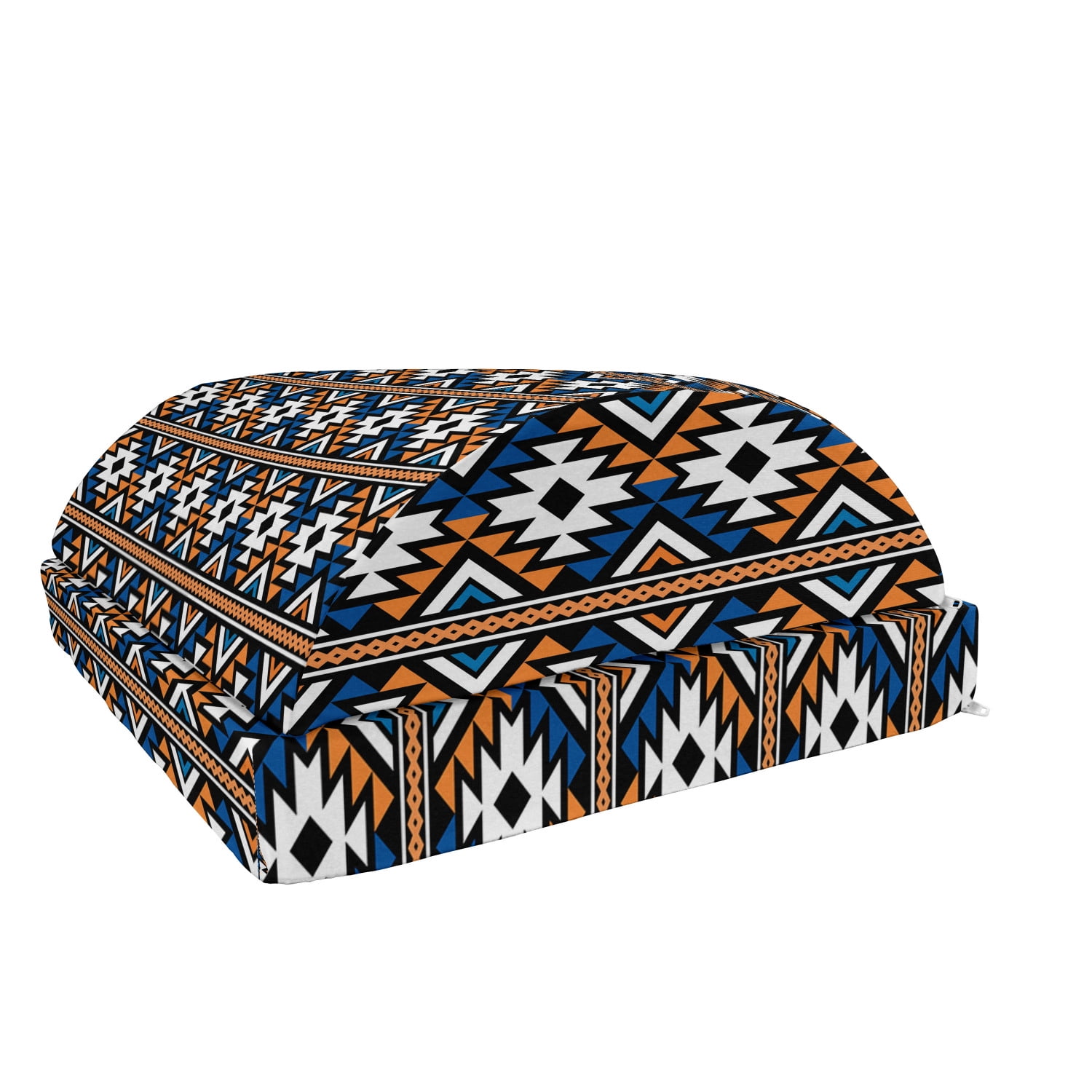 Boho Foot Rest, Borders Seamless Geometrical Pattern in Boho Art Style ...