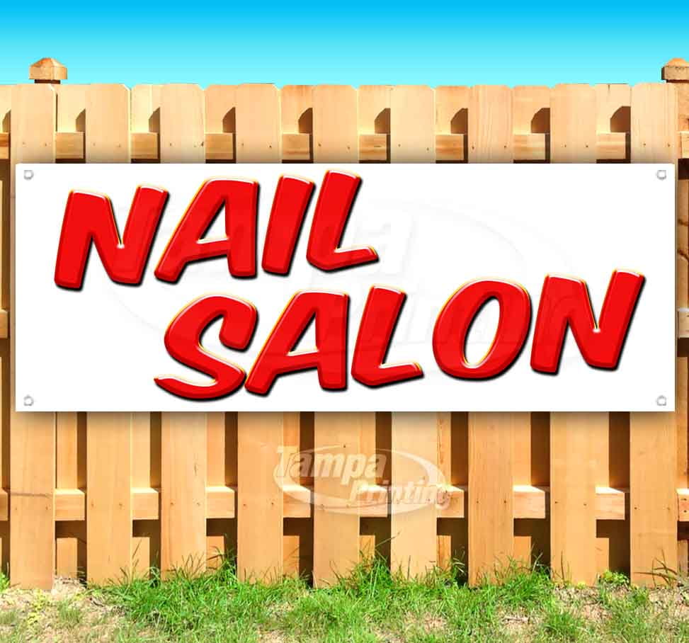 Nail Salon 13 oz Vinyl Banner With Metal Grommets - Walmart.com
