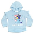 Bluey Polly Puppy Winter Clothes: Toddler Girls Fleece Hoodie and ...