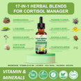 Vita PLynxera Cortisol Supplement Liquid Drops, 17-in-1 Herbal Blend ...