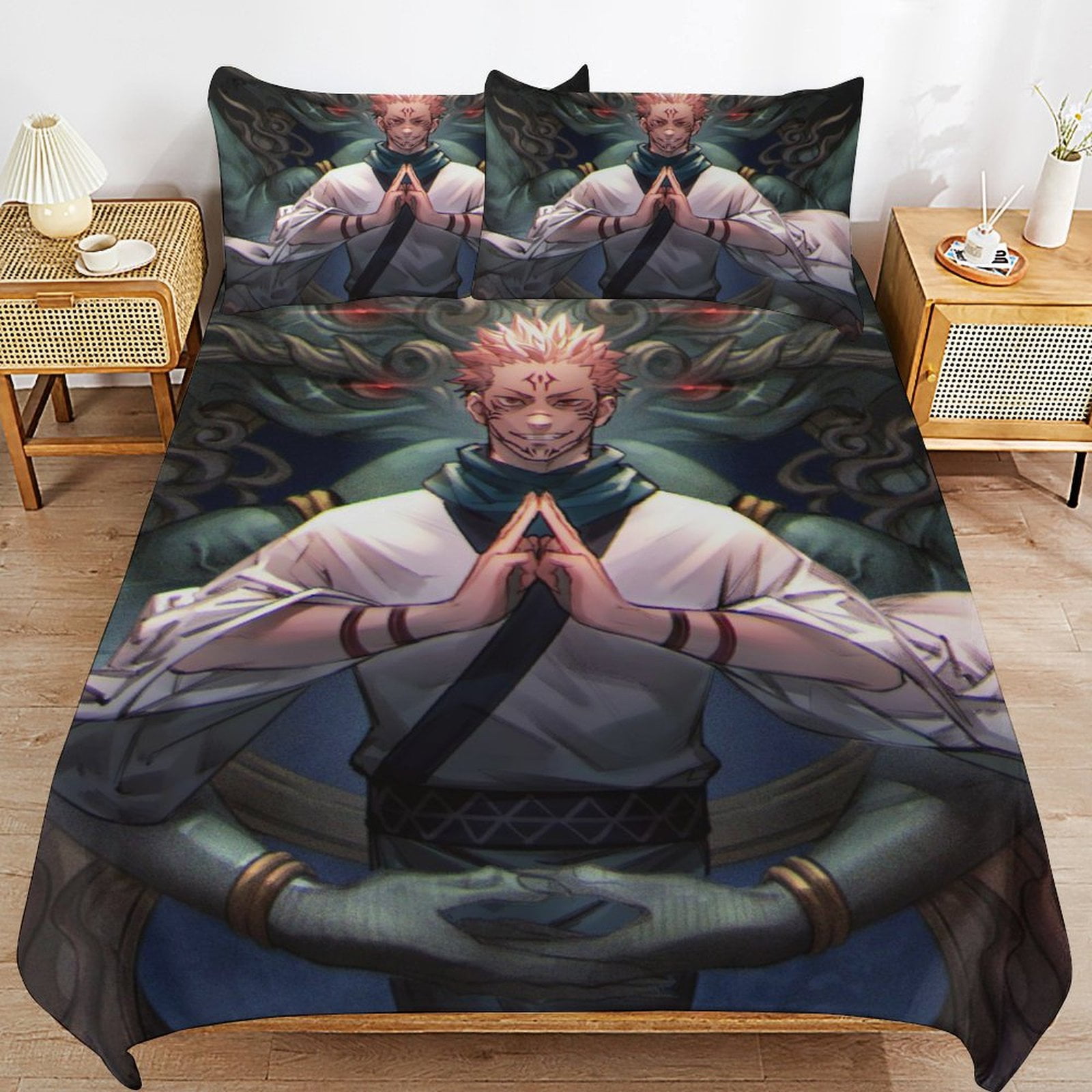 Jujutsu Kaisen Housse de Couette Ultra Douce Haute Densité Lavable en ...