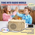 NautyDaddy DIY Wooden FM Radio Kit, Beginner Level STEM Toy for Kids ...