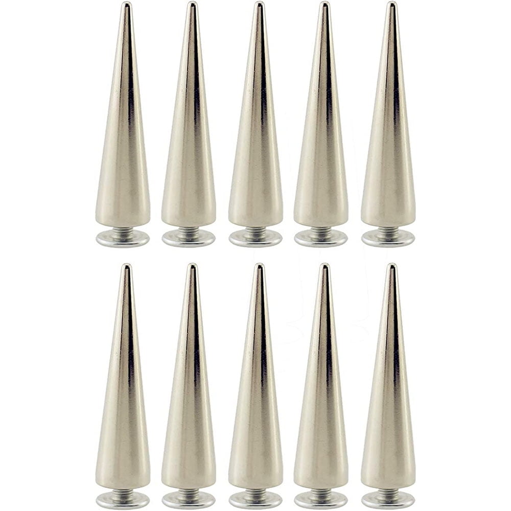MesaSe 55MM Solid Punk Bullet Large Spikes Metal Leather Rivets DIY ...