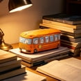 AuroraX Pencil Case Pencil Pouch Bus Shaped Large Capacity Canvas ...