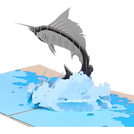 Swordfish Sailfish Pop up Cards Mother's Day, Birthday Congratulate ...