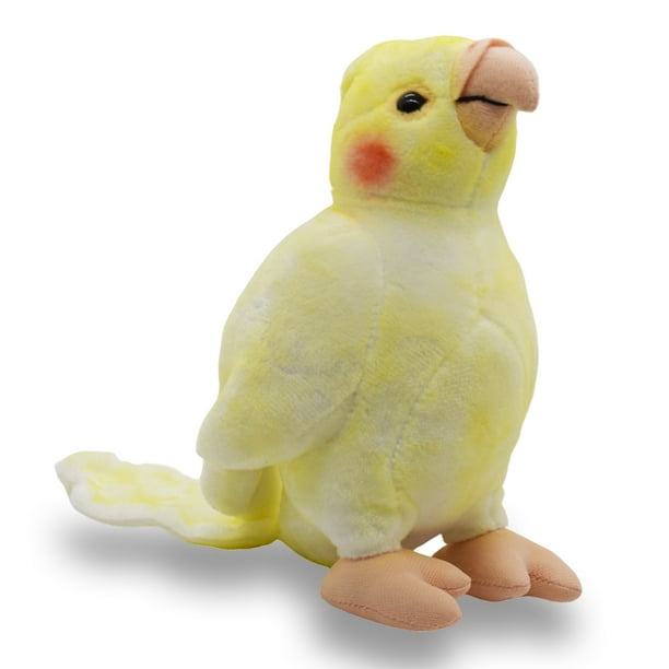 Realistic Cockatiel Bird Stuffed Animal Plush Toy, Lifelike Bird ...