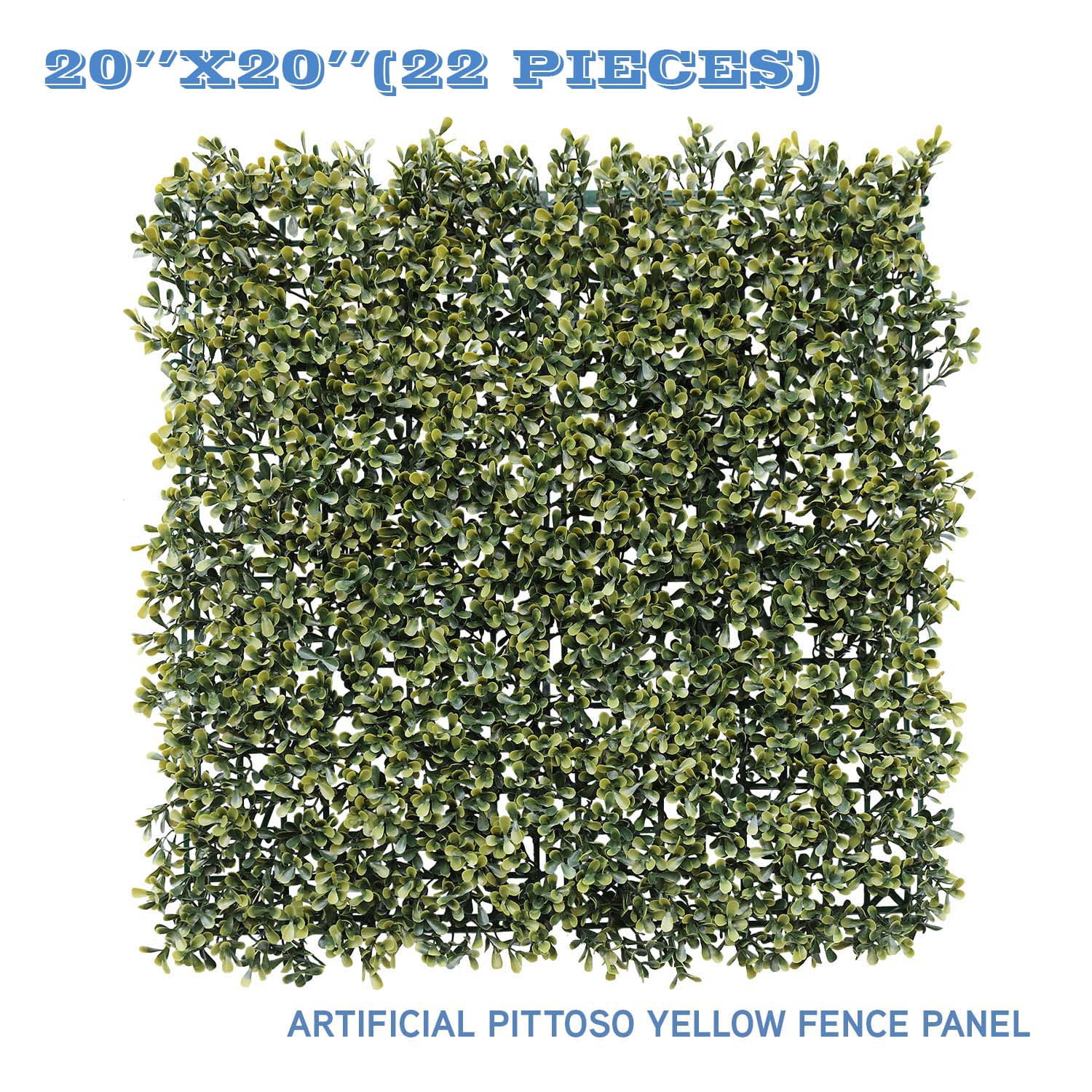 Sunshades Depot Artificial Pittoso-Yellow Fence Panel Green Wall ...