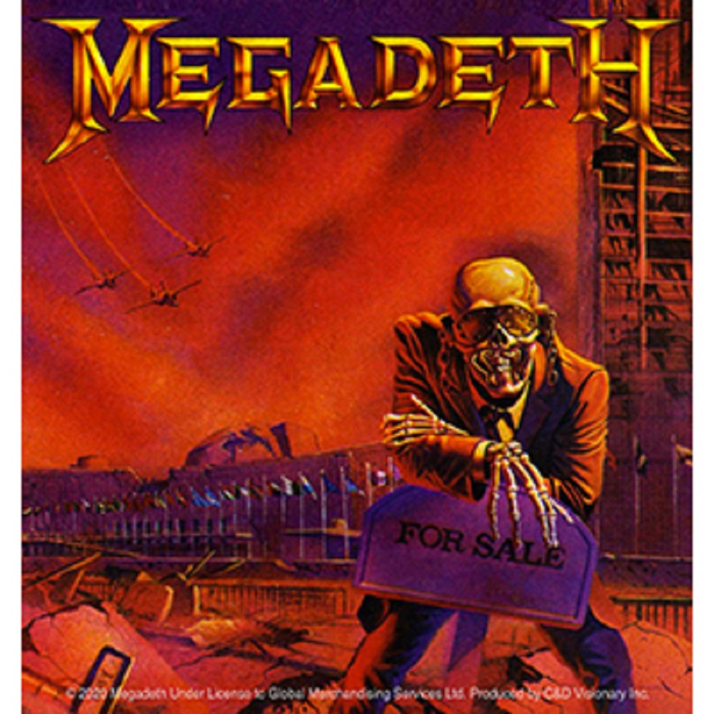 MEGADETH PEACE SELLS STICKER - Megadeth Orignal Artwork Premium Decal ...
