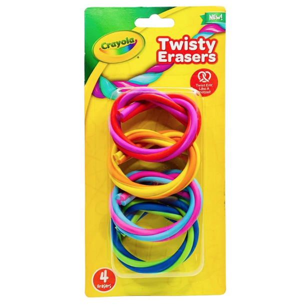 Crayola Twisty Erasers 4 Per Pack - Walmart.com