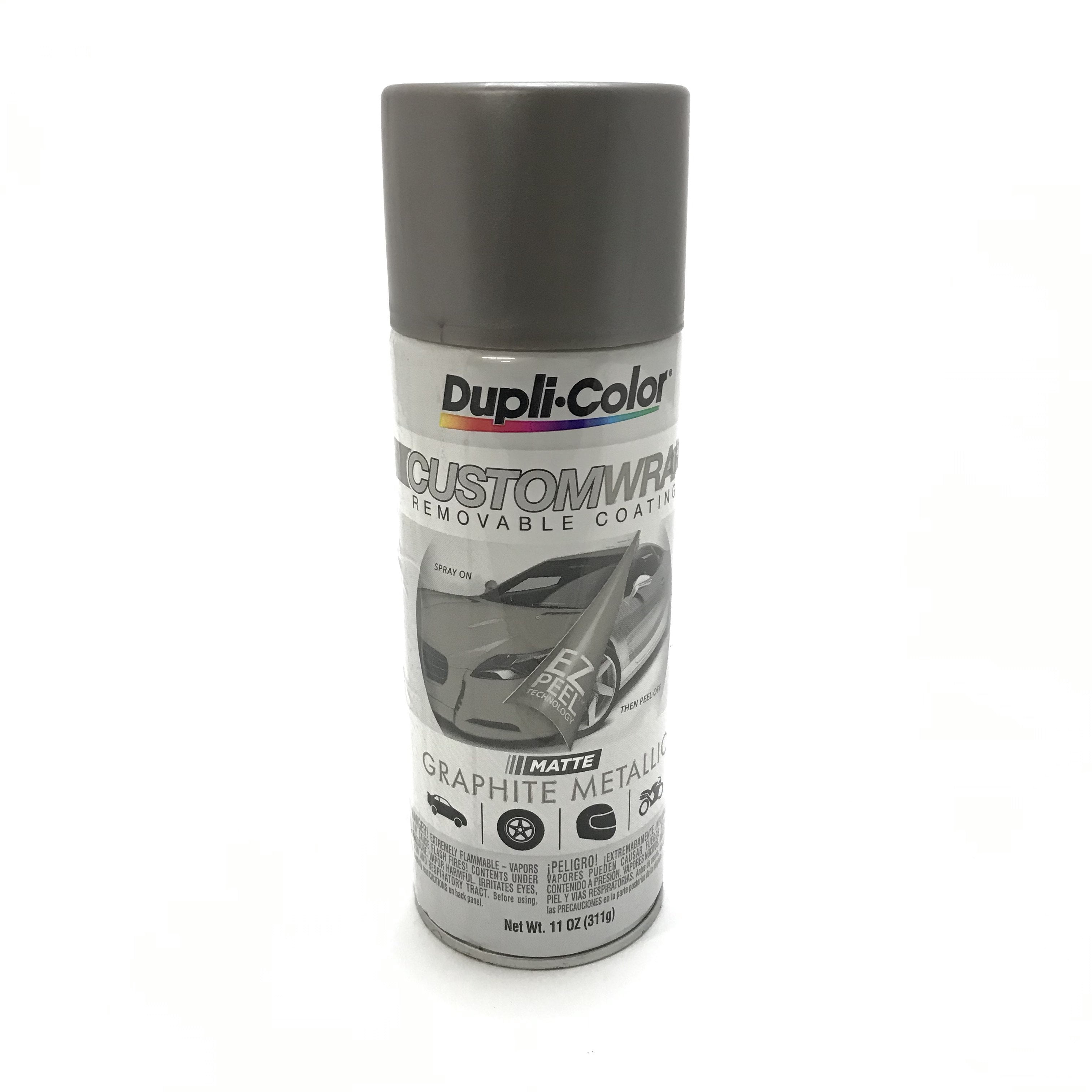 Duplicolor CWRC797 Custom Wrap Removable Paint Matte Graphite - 11oz ...
