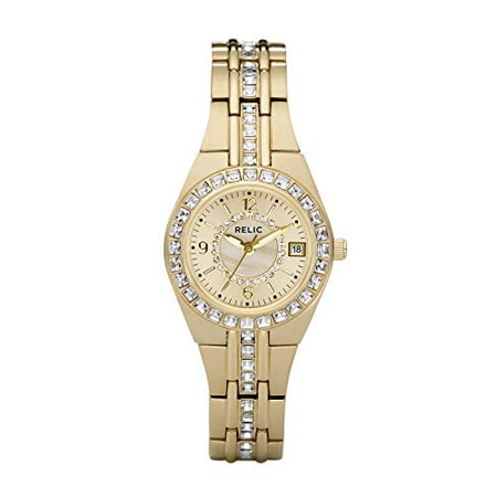 Relic by Fossil Womens ZR11778 Analog Display Analog Quartz Gold Watch ...