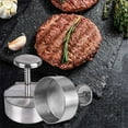Burger Stainless Hamburger Patty Maker 5.5 Inch Adjustable Burger Patty ...