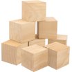 SEUNMUK 400 Pcs 1 inch Natural Unfinished Wood Blocks, 25mm Small ...