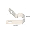 BESTYASH 200Pcs Stainless Steel R Type Cable Clips for Home Office ...
