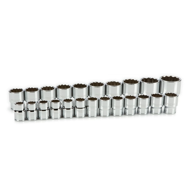TEKTON 3/4 Inch Drive 12-Point Socket Set, 23-Piece (19-50 mm ...