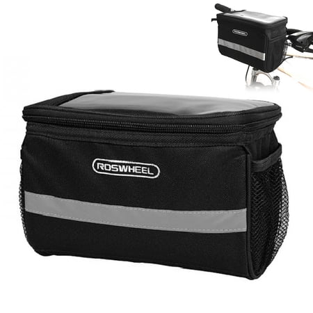 Reflective Bicycle Handlebar Basket Insulated Cooler Bag Outdoor ...