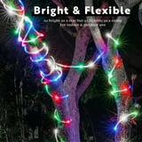 WYZworks 100ft Colorful LED Rope Light - 8 Modes, Waterproof Outdoor ...