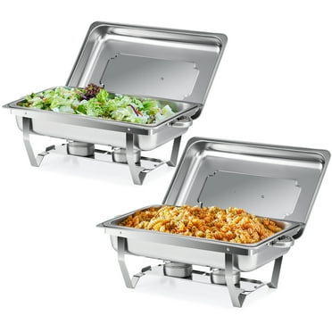 Wilprep 8Pack Full Size Buffet Large 9L/9.5QT Chafer Chafing Dish Sets ...