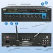 Pyle PCM60A Compact 100 Watt Power Amplifier Sound System with 3 Input ...