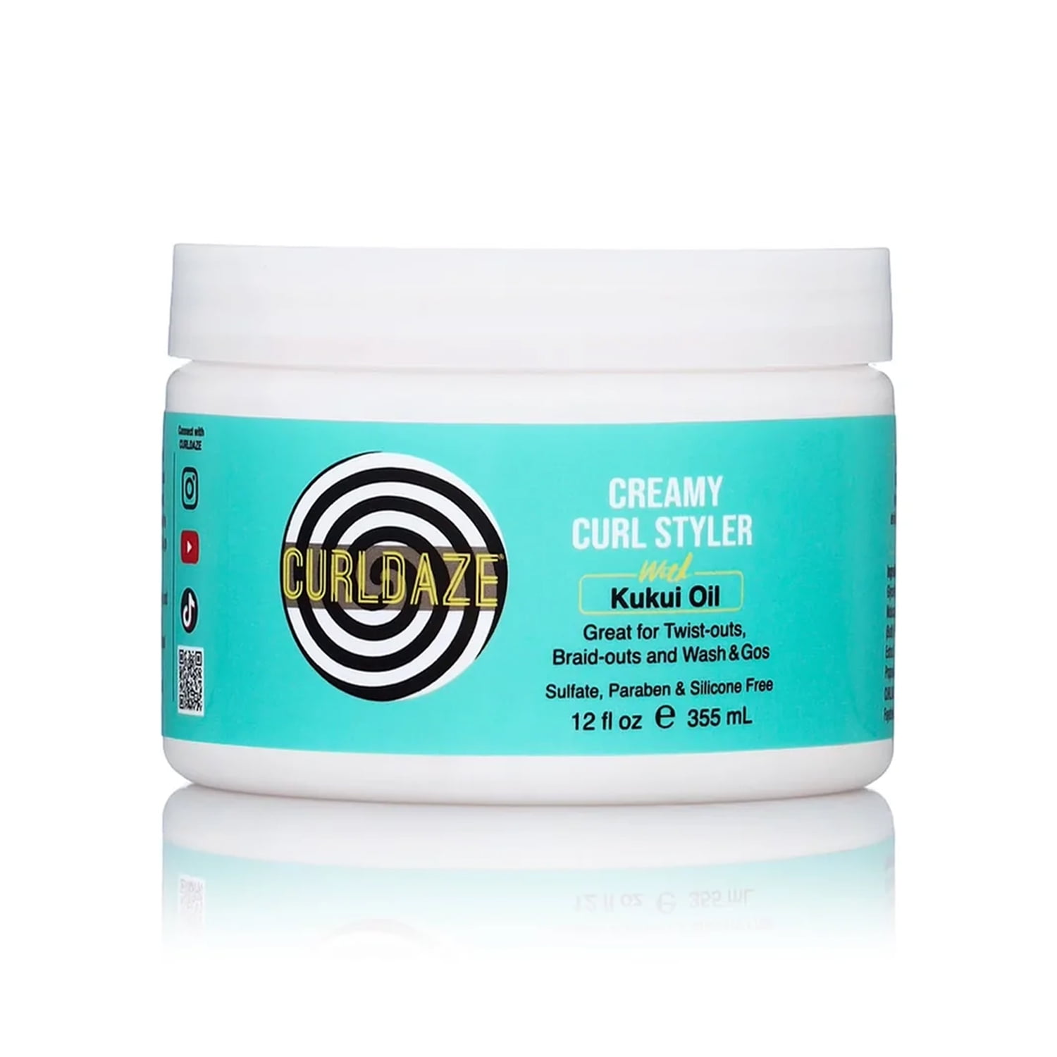 Curldaze Creamy Curl Styler With Kukui Oil 12 Oz Pack Of 6