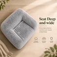 Aenkyo 40.6 Inch Faux Fur Single Sofa Chair, Comfy Lounge Chair in a ...