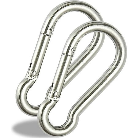 4 Inch Spring Snap Hook Carabiner - 304 Stainless Steel Snap Hook Heavy ...