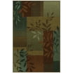 Mainstays Traditional Leaf Block Multicolor Print Indoor Accent Rug, 2 ...